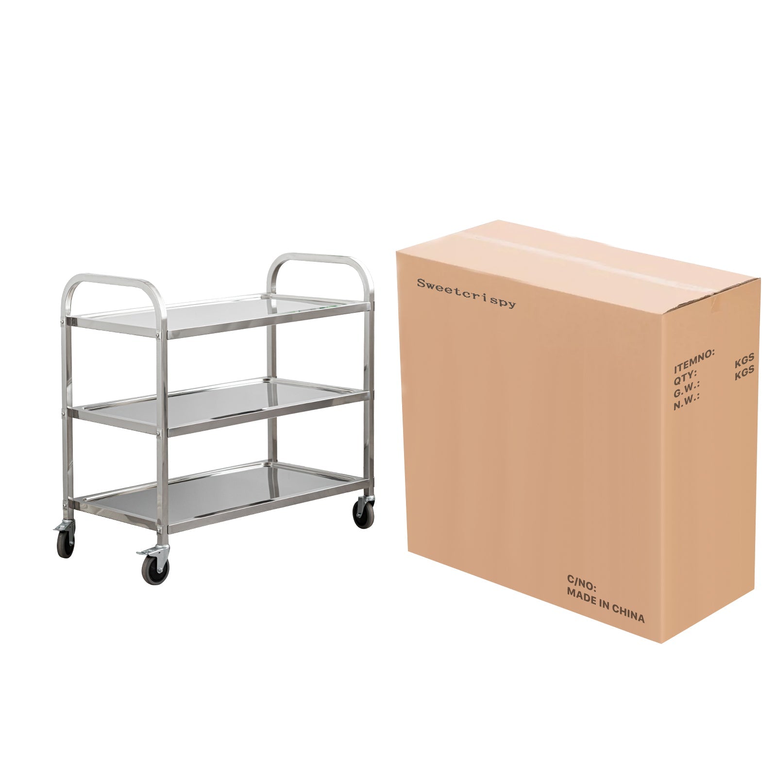 CONCETTA Iron Wheeled Food Delivery Cart For Many Scenarios