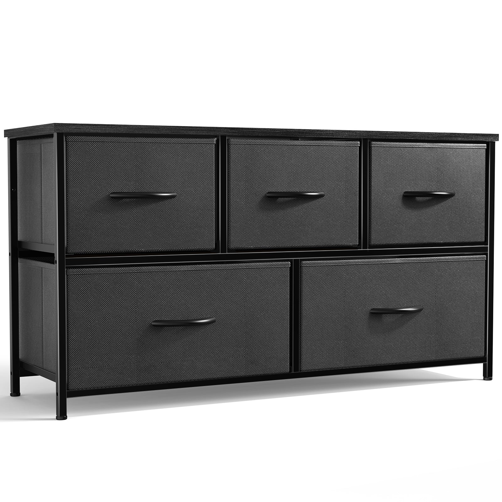 CONCETTA Dresser for Bedroom, Storage Drawers, Fabric Storage Tower wi